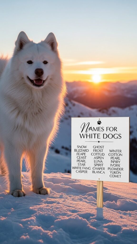 889+ Names for White Dogs: Trendy, Cute, Funny & Elegant 2026 Guide